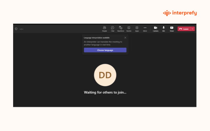 How to use the Microsoft Teams language interpretation feature with Interprefy "Inject"